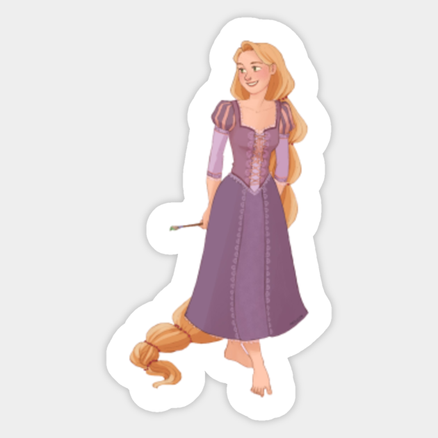 Rapunzel Tangled Sticker Teepublic 